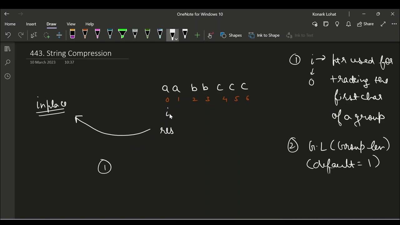443 String Compression String Leetcode Medium Youtube
