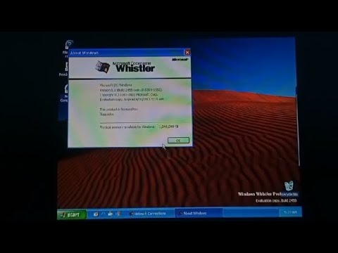 Installing Windows Whistler Build 2458 - YouTube