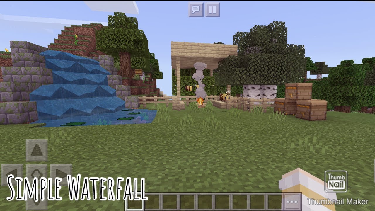 |🌊Simple Waterfall🌊| Minecraft Speedbuild Read Desc - YouTube