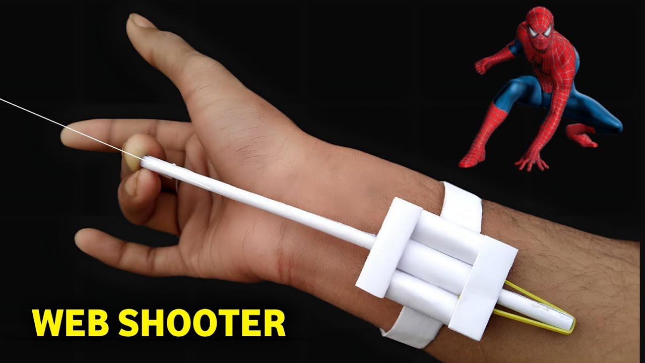 How to make Spider Man web shooter with paper | Spider-Man web shooter ...