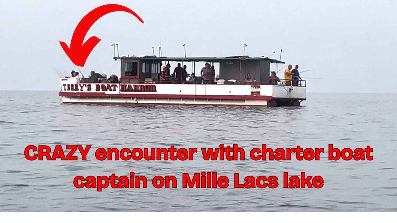 CRAZY Charter Boat Captain Confrontation on Mille Lacs Lake! 😳 (During ...