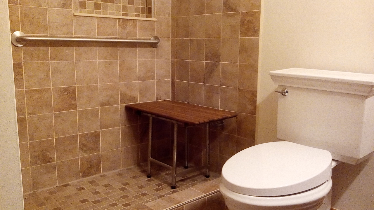 Custom Shower for ADA Accessible Home - YouTube