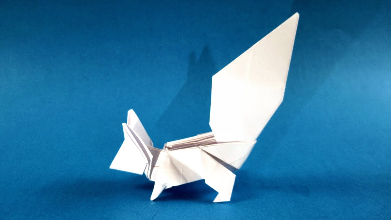 paper squirrel origami - YouTube