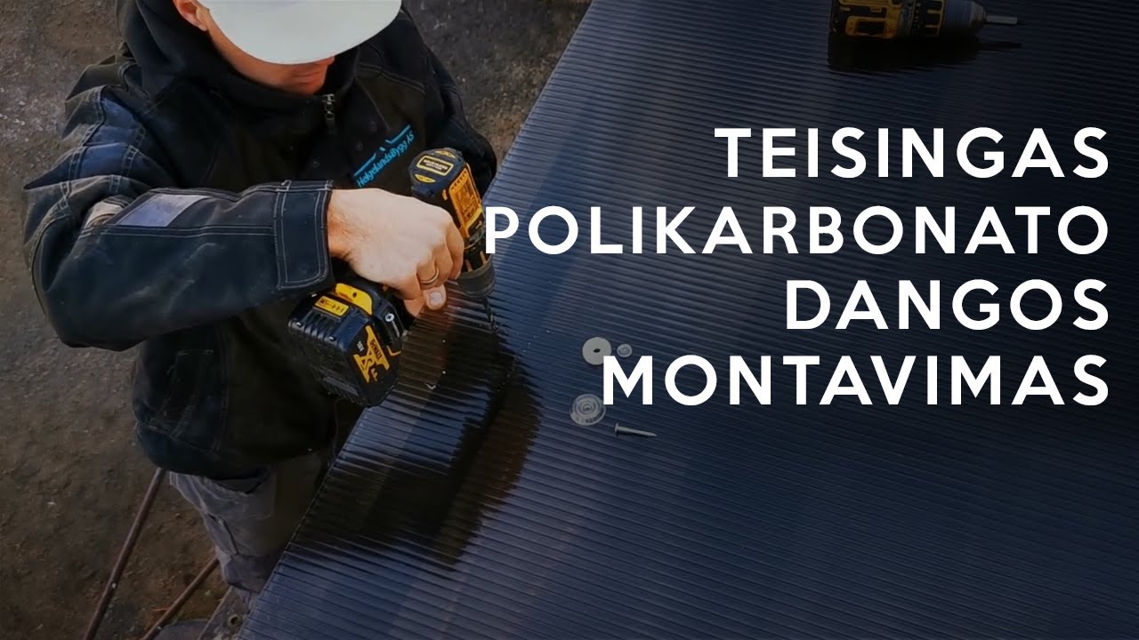 Teisingas polikarbonato dangos montavimas ant terasos stogo | Stoginės ...