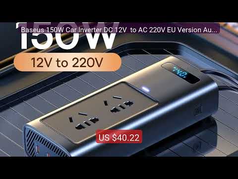 Baseus 150W Car Inverter DC 12V  to AC 220V EU Version Auto P... — Amazing Value 2026 | Must Have!