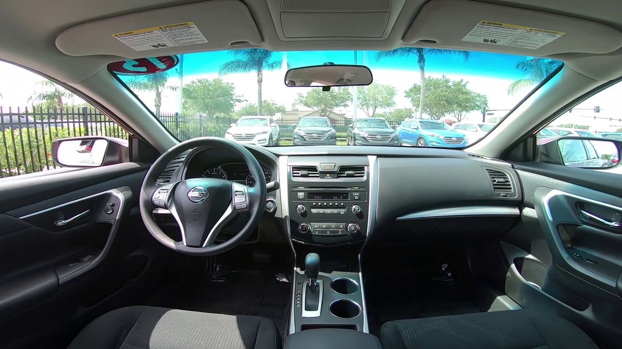 2015 Nissan Altima S Interior - YouTube