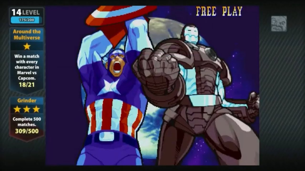 Marvel vs Capcom 1: Captain America and War Machine arcade playthrough ...
