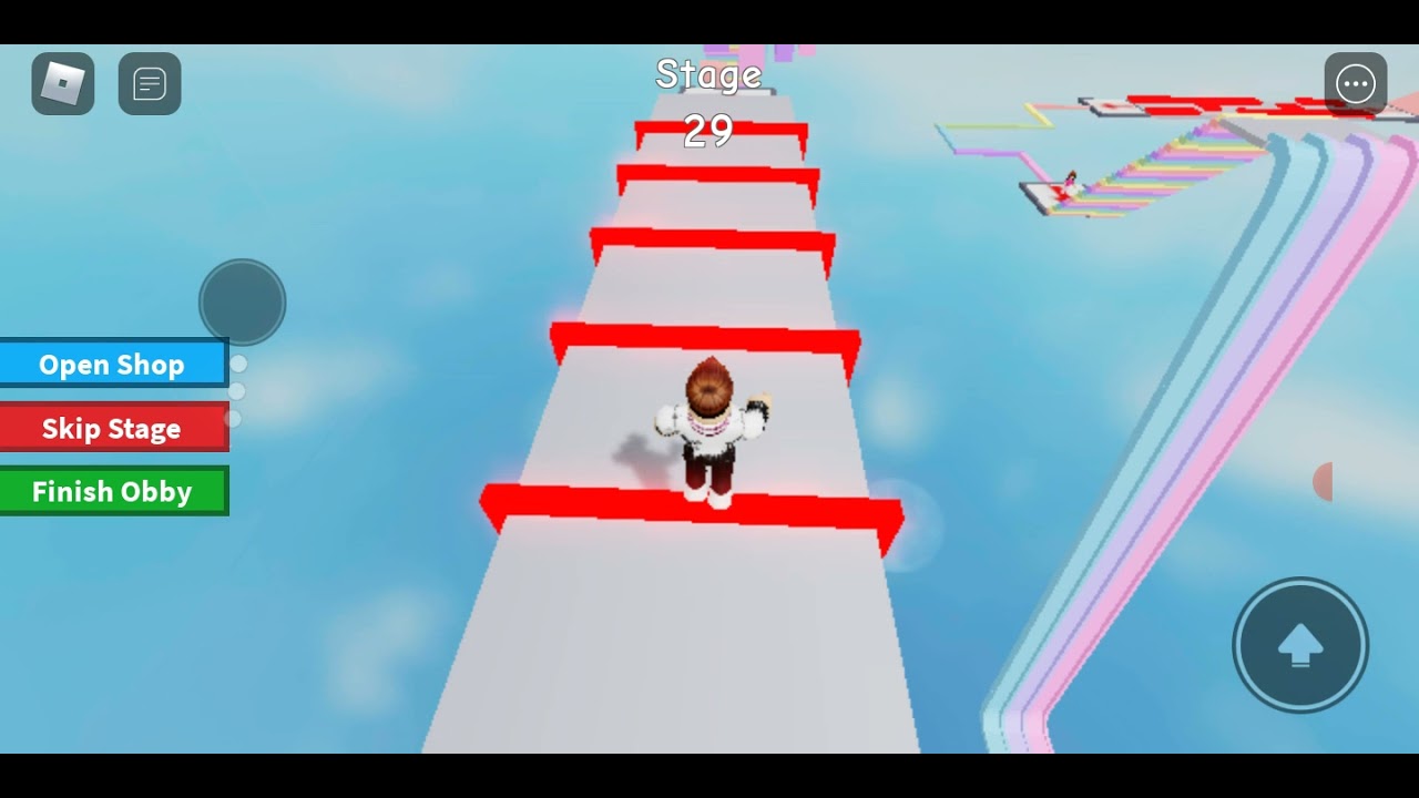 (roblox)(cotton obby)he finally finished all the stages in cotton obby☑ ...