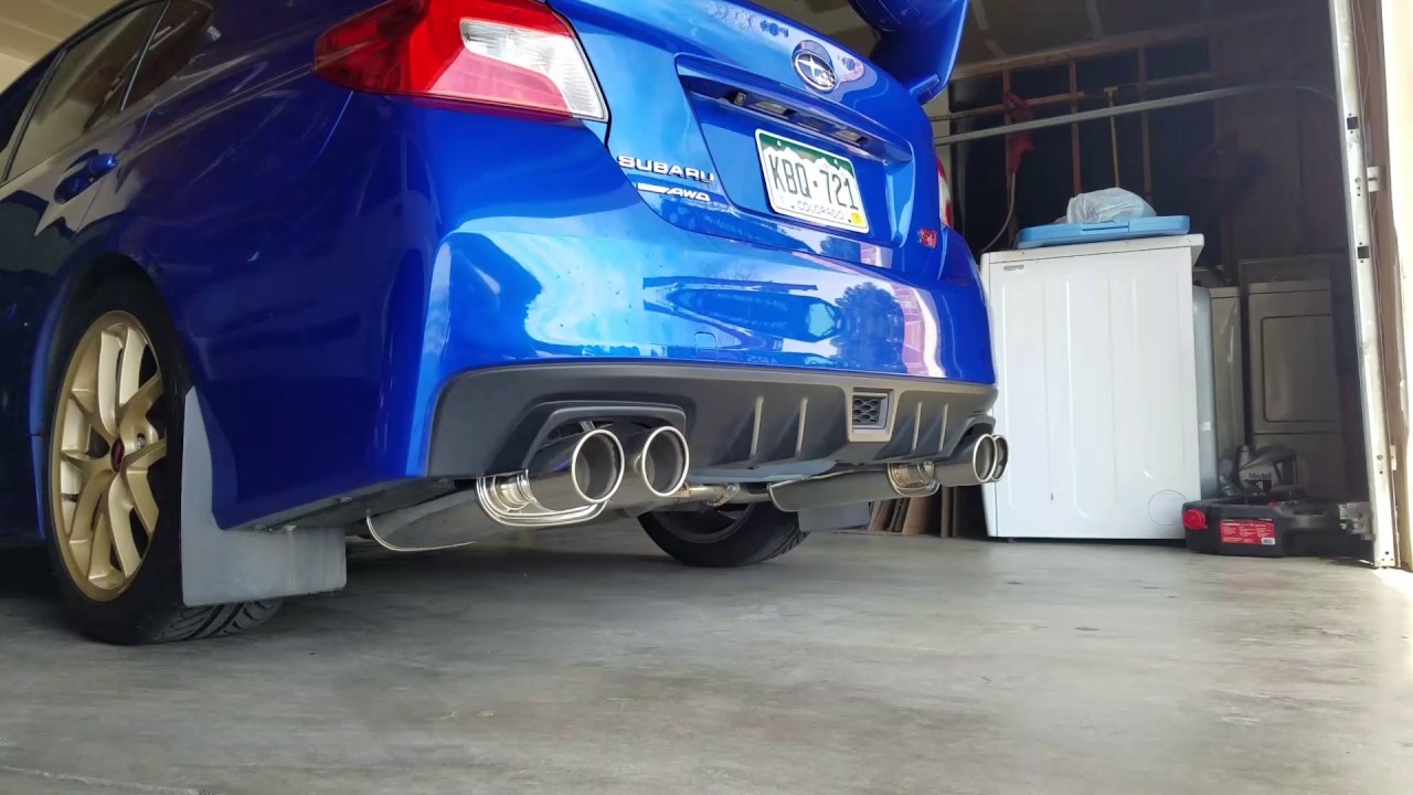 2015 STI with Invidia Q300 exhaust - YouTube