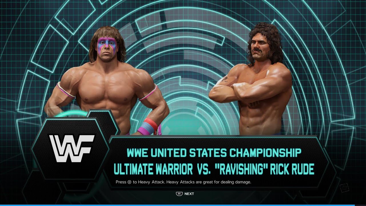 WWE 2K24 "Ravishing" RICK RUDE VS ULTIMATE WARRIOR UNITED STATES ...