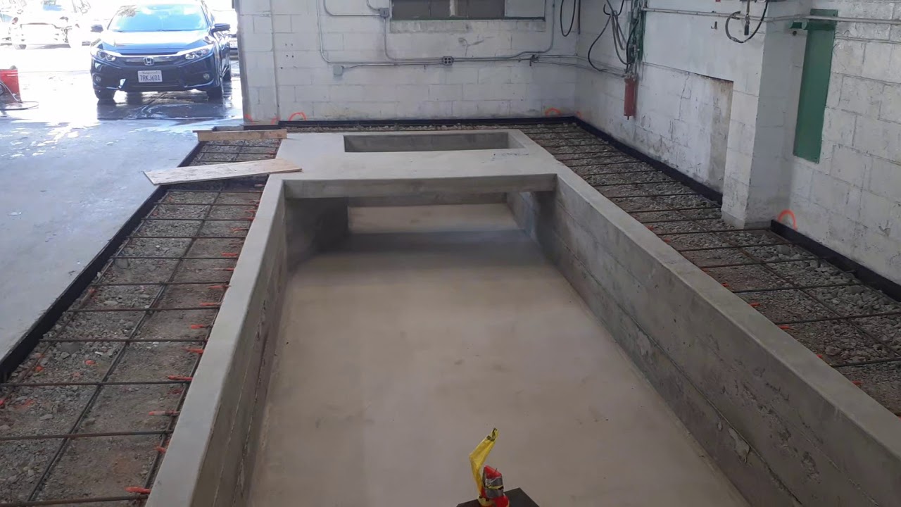 Veterans concrete,.. pre pour walkthrough at revised slab - YouTube