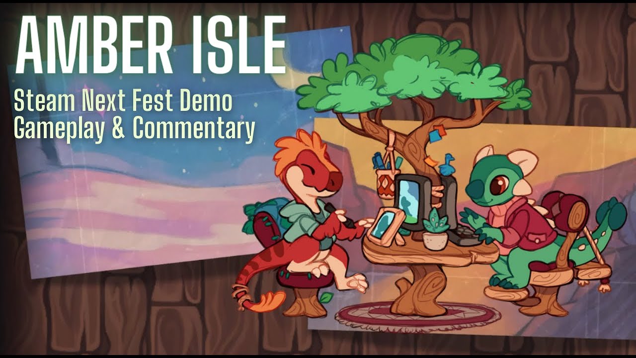 Let's Play the Amber Isle Demo | Customize Your Dino-sona and Run a ...
