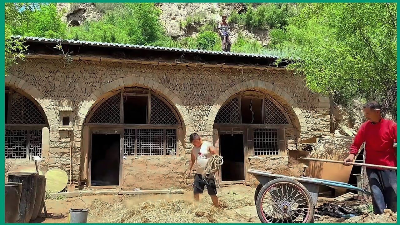 Renovating the hillside cave house is amazing | workers HD - YouTube