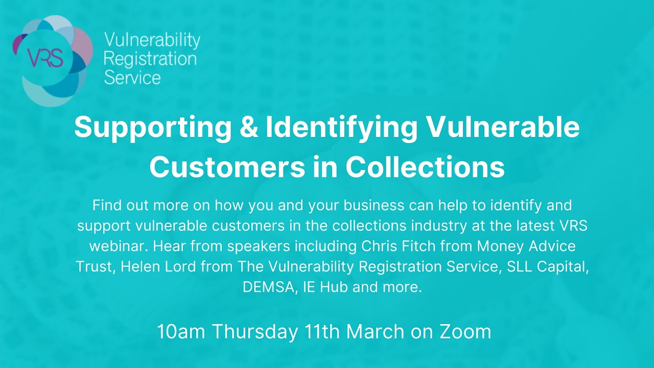 VRS Webinar: Supporting & Identifying Vulnerable Customers in ...