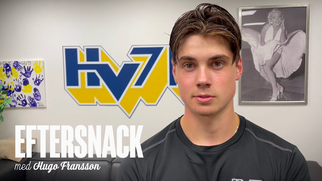 Hugo Fransson i HVTV efter segern mot Oskarshamn - HV71