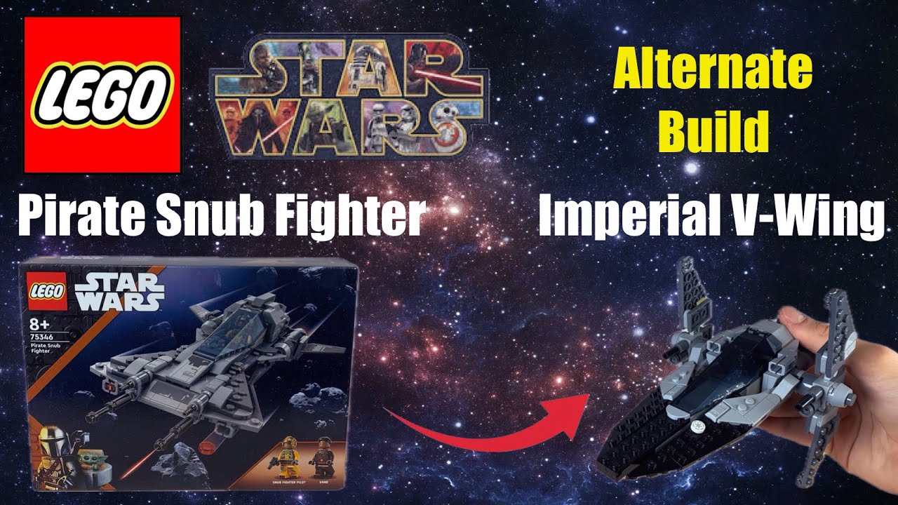 Lego Star Wars Alternate Build Imperial V-Wing vom Pirate Snub Fighter ...