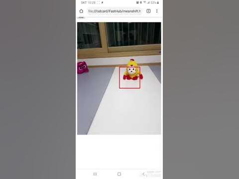 Meanshift object tracking algorithm using opencv.js - YouTube