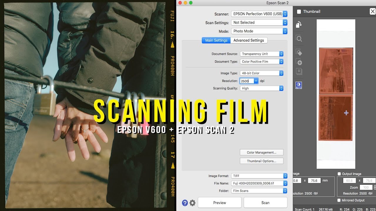 SCANNING FILM AT HOME (WITH FILM BORDER) - YouTube