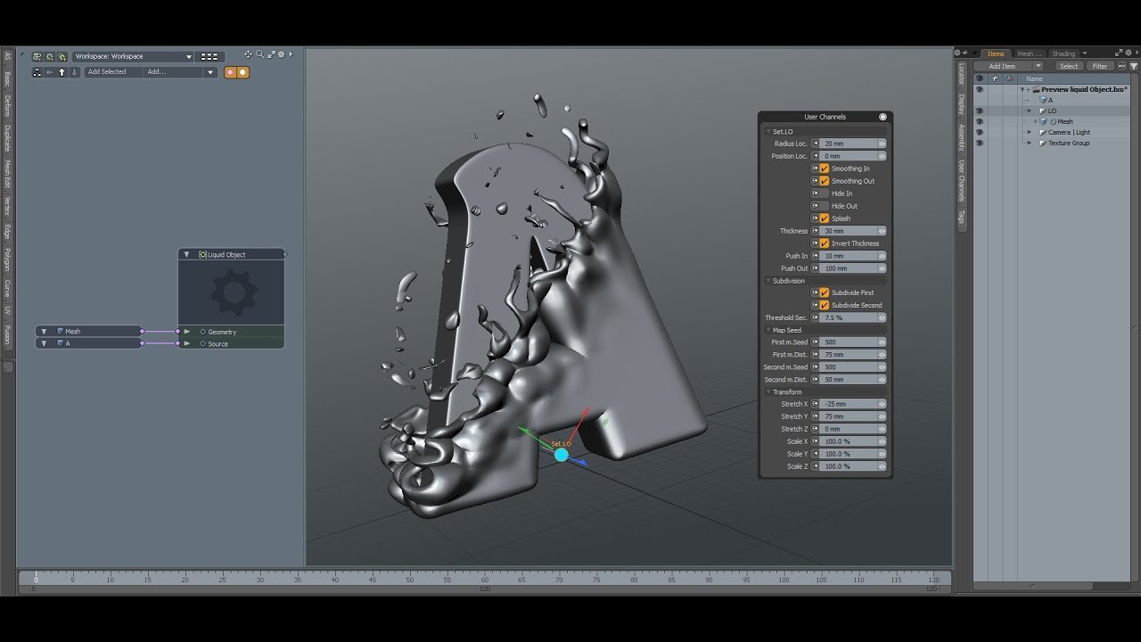 Liquid Object (Assembly) | MODO 12.0 - YouTube