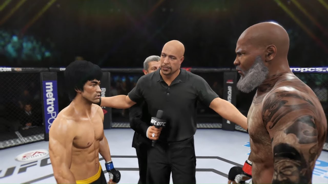 Bruce Lee vs. Old Requis - EA Sports UFC 2 - Dragon Fights 👊🔥🐲 - YouTube