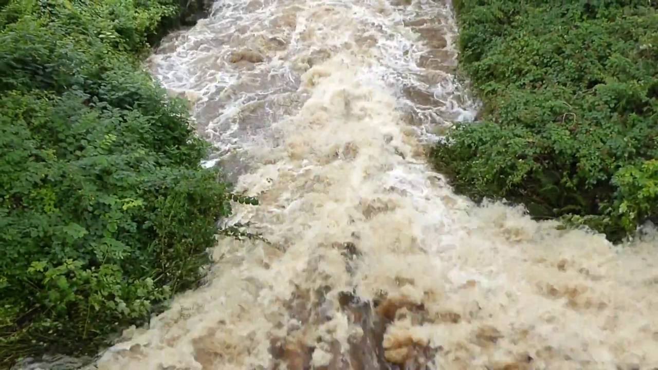 Clapham Village Waterfall and Pond 22nd August 2016 - YouTube