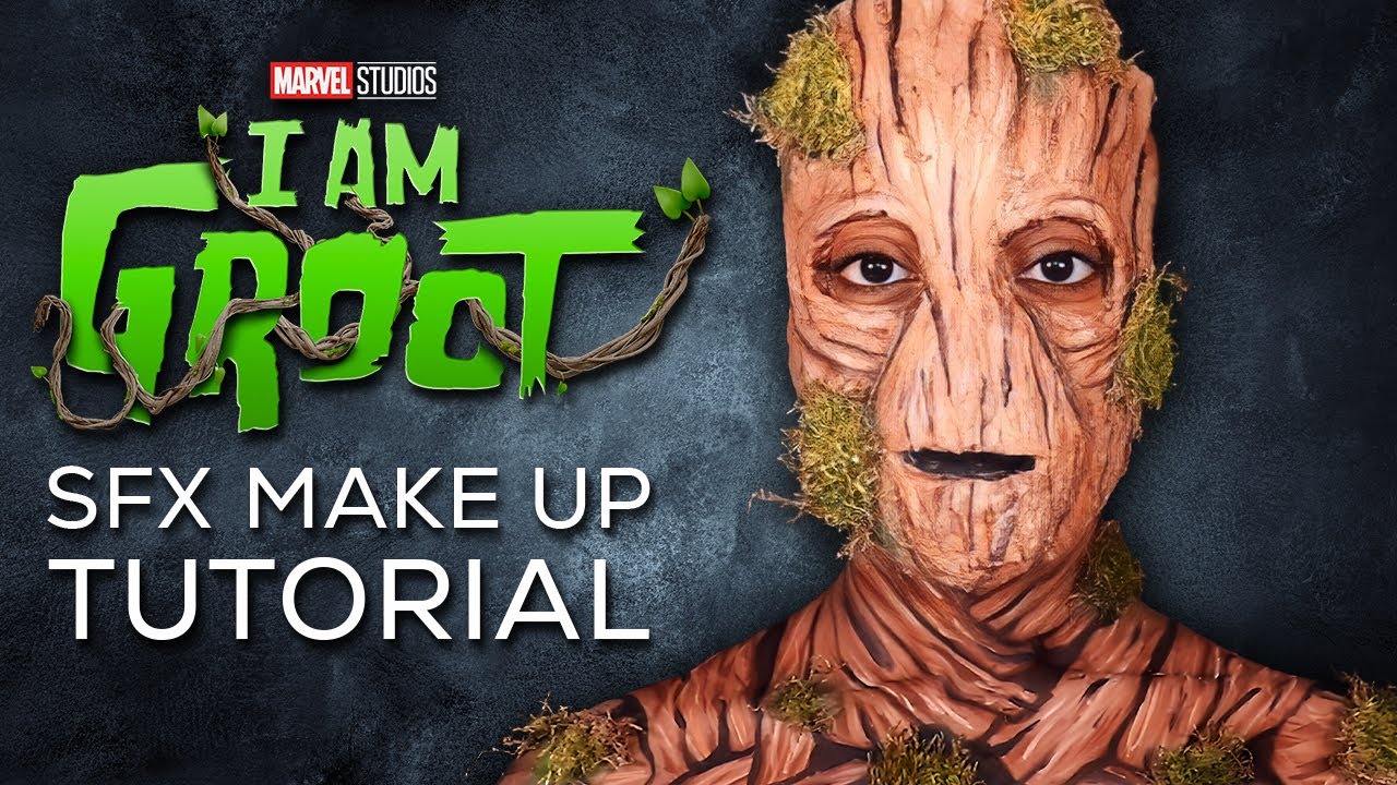 I Am Groot SFX Makeup Tutorial - YouTube