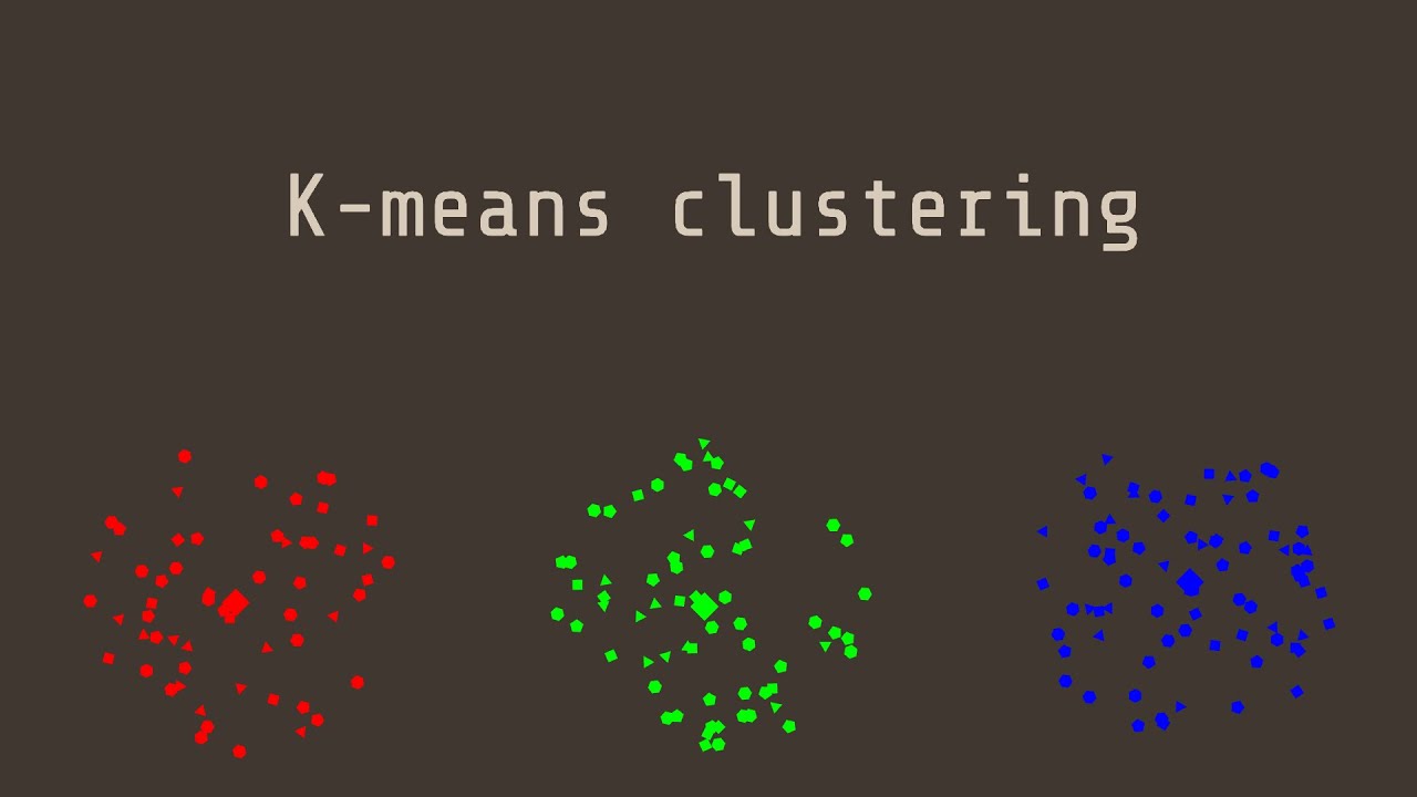 Algorithm Visualisation: k-means clustering - YouTube