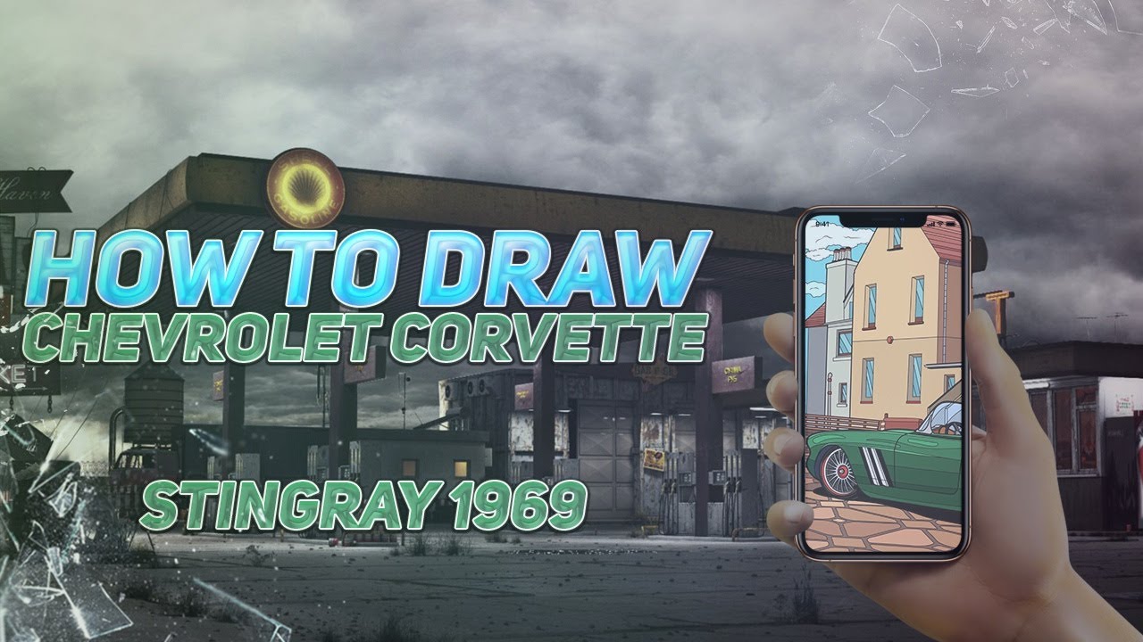 HOW TO DRAW CHEVROLET CORVETTE STINGRAY 1969 - YouTube