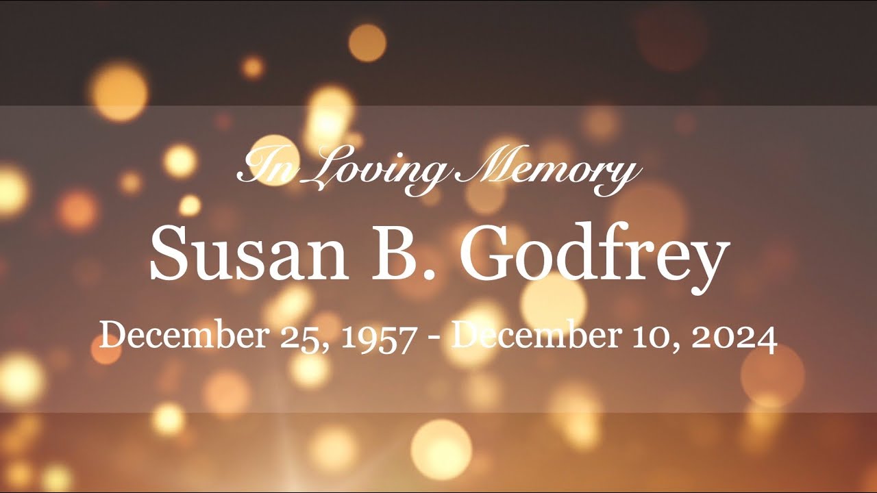 Funeral Services of Susan Godfrey - YouTube