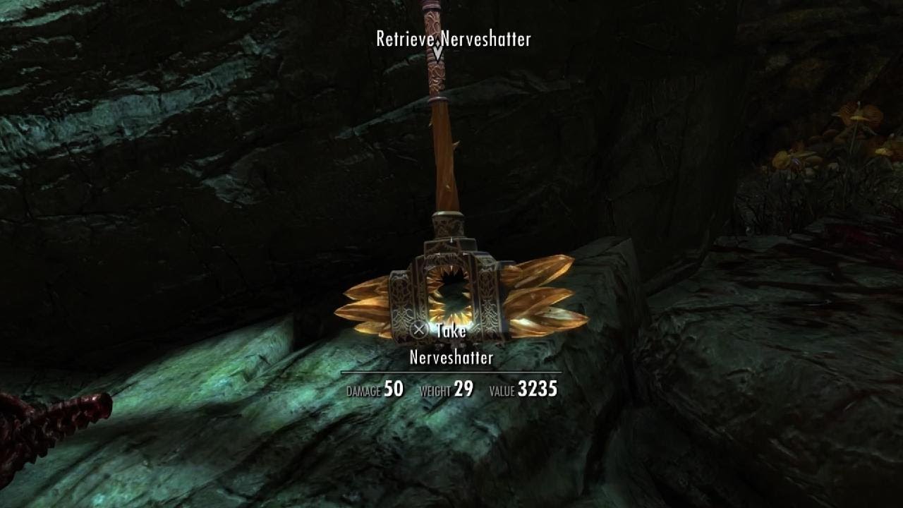 Skyrim | Enchanted Hammer | How to find Nerveshatter - YouTube