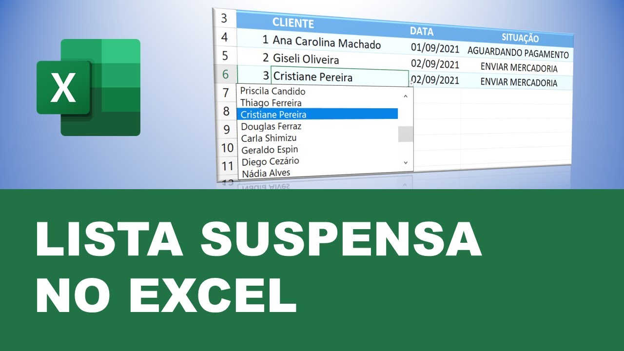 Como Criar Listas Suspensas no Excel - YouTube