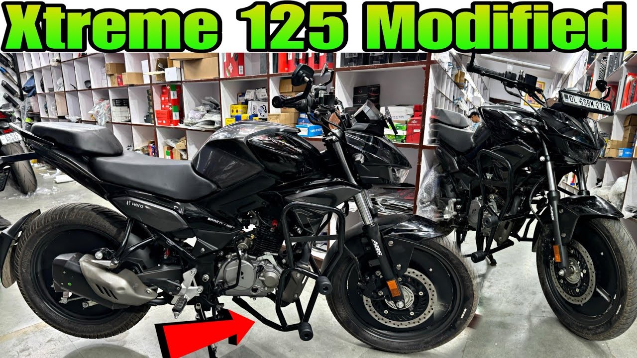 New hero xtreme125r modification | Xtreme 125r modified | Xtreame Crash ...