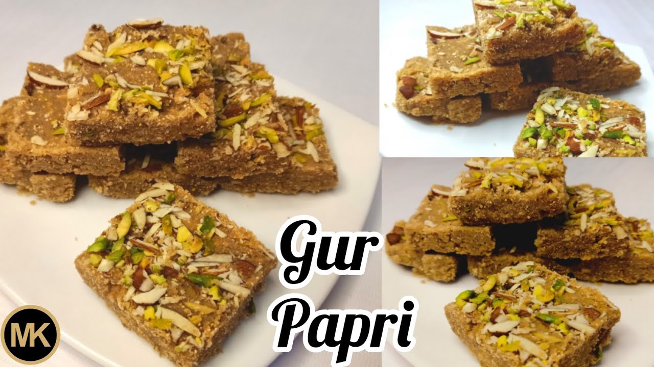 Gur Papri|Sukhadi|Gol Papdi|Recipe By Murwa's Kitchen|MK - YouTube