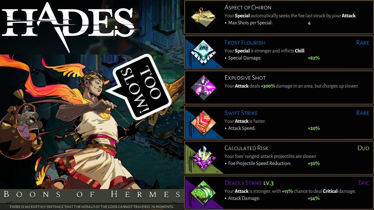 HADES But My Attacks Are so Slow That Hermes Begins to Make Fun of Me ...