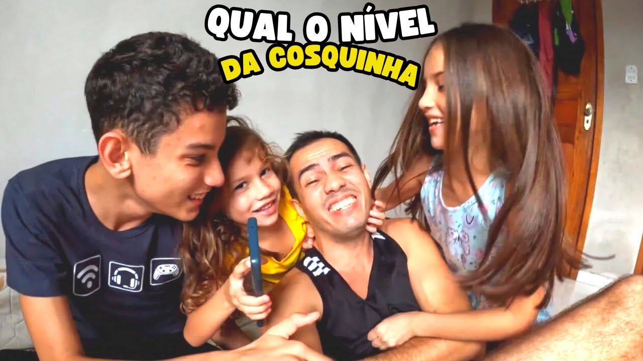 QUAL O NÍVEL DA COSQUINHA - FAMÍLIA SILVA #brincadeiras - YouTube