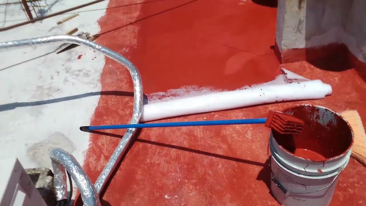 Técnica para aplicar impermeabilizante con tela de refuerzo, de manera ...