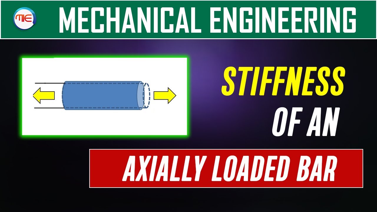 MECHANICAL ENGINEERING STIFFNESS OF AN AXIALLY LOADED BAR - YouTube