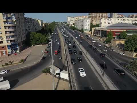 Baki dron Kortej-Baku wonderful road view