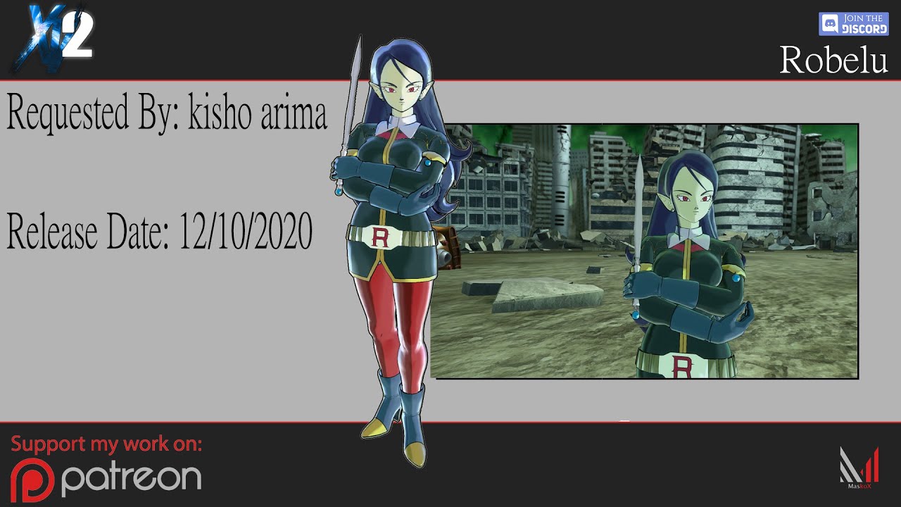 Dragon Ball Xenoverse 2 - Robelu (Showcase) MOD - YouTube