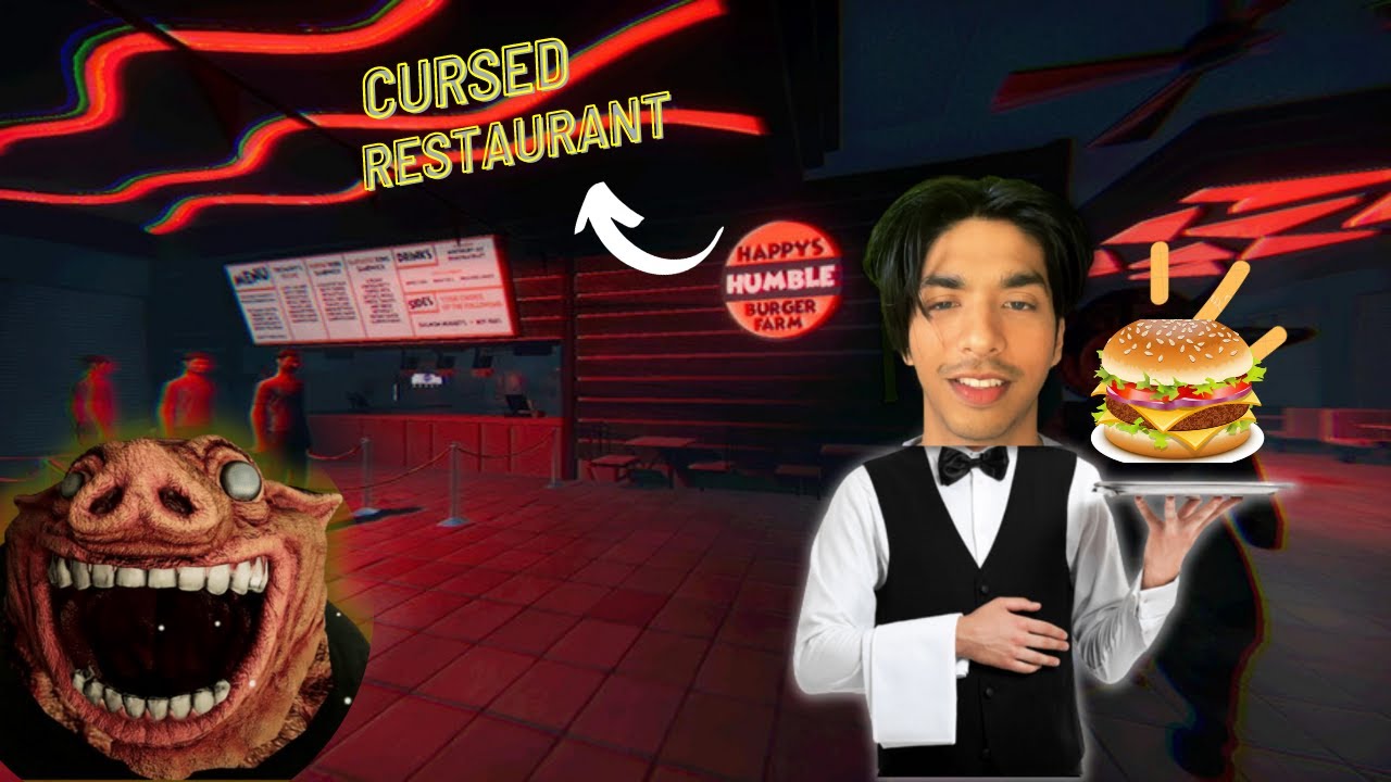 I cooked burger in a cursed restaurant #BizzelxBuzz - YouTube