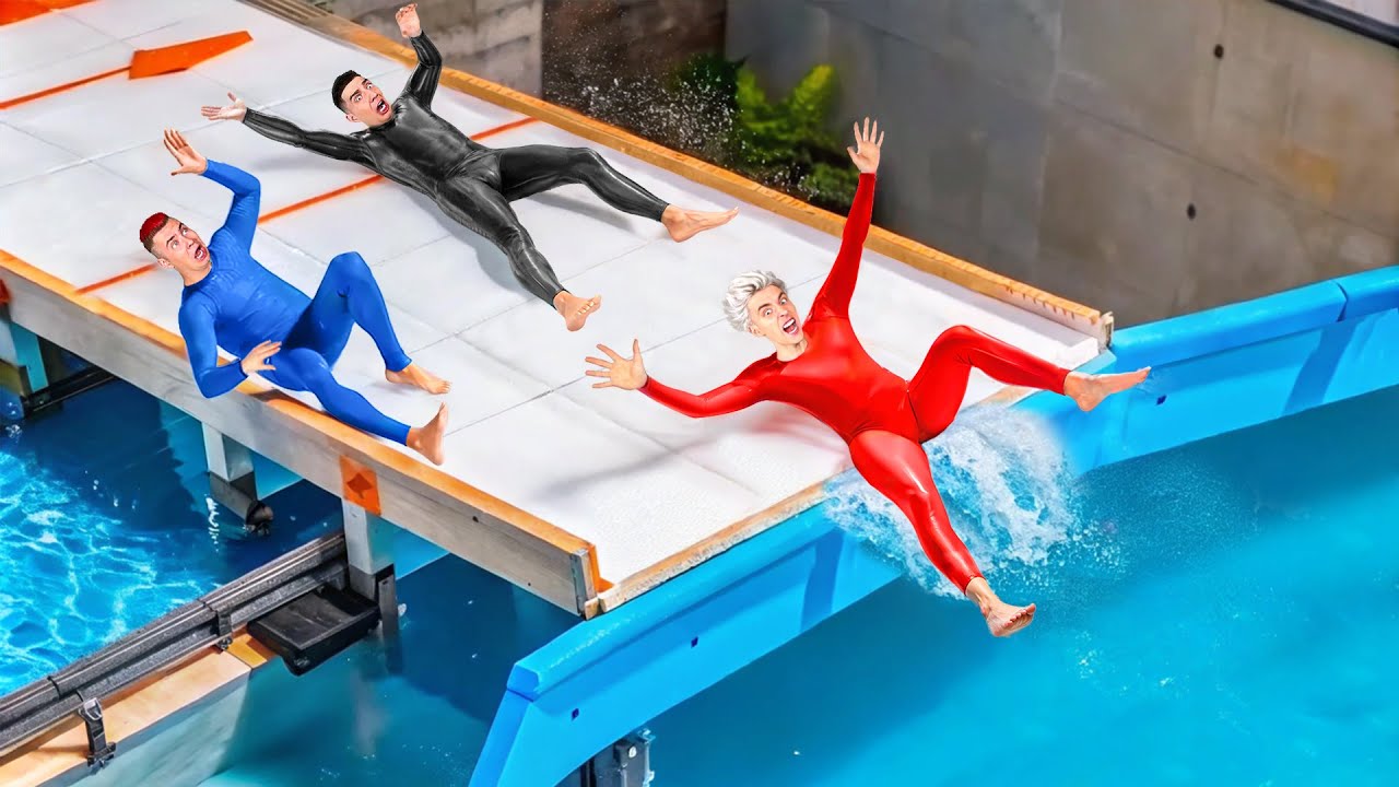 Survive the SLIPPERY SLOPE Challenge ! - YouTube