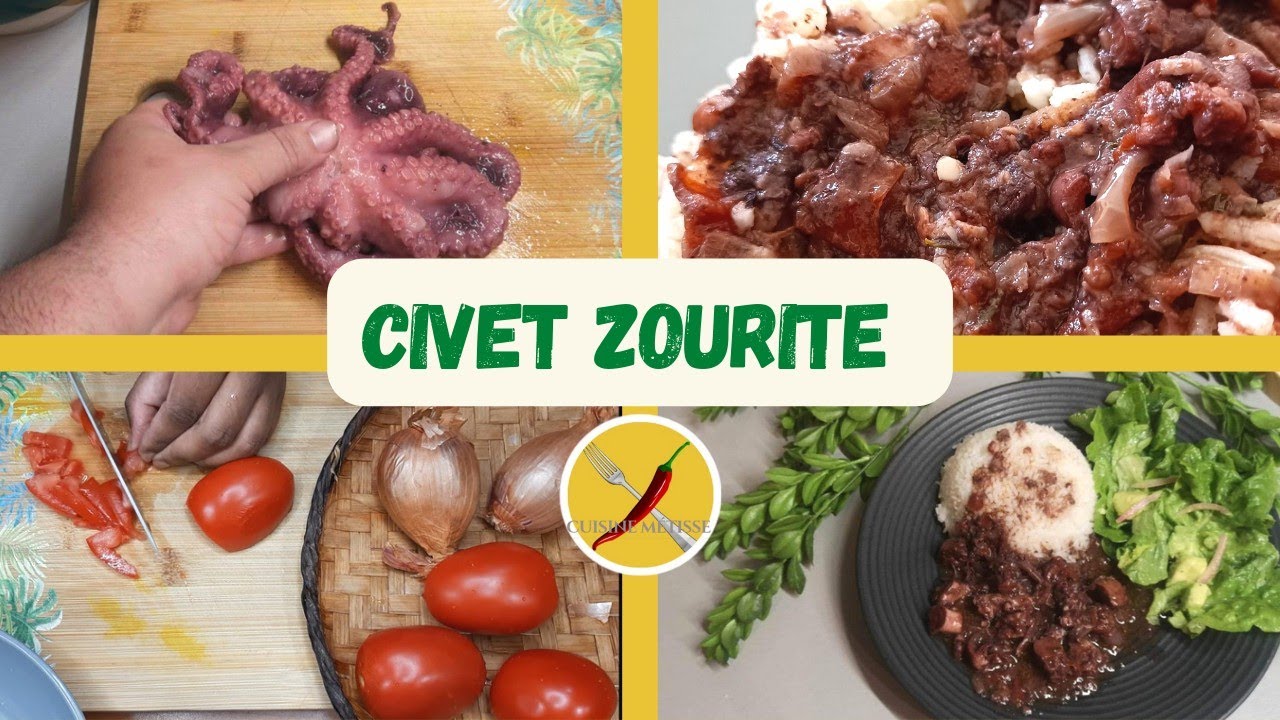 🇷🇪 Recette typique de La Réunion | Civet zourite 🐙 - YouTube