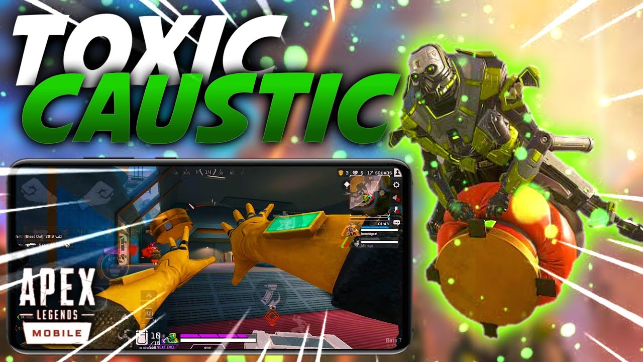 Toxic Caustic Dropping a 24 Kill Game in APEX LEGENDS MOBILE!! - YouTube