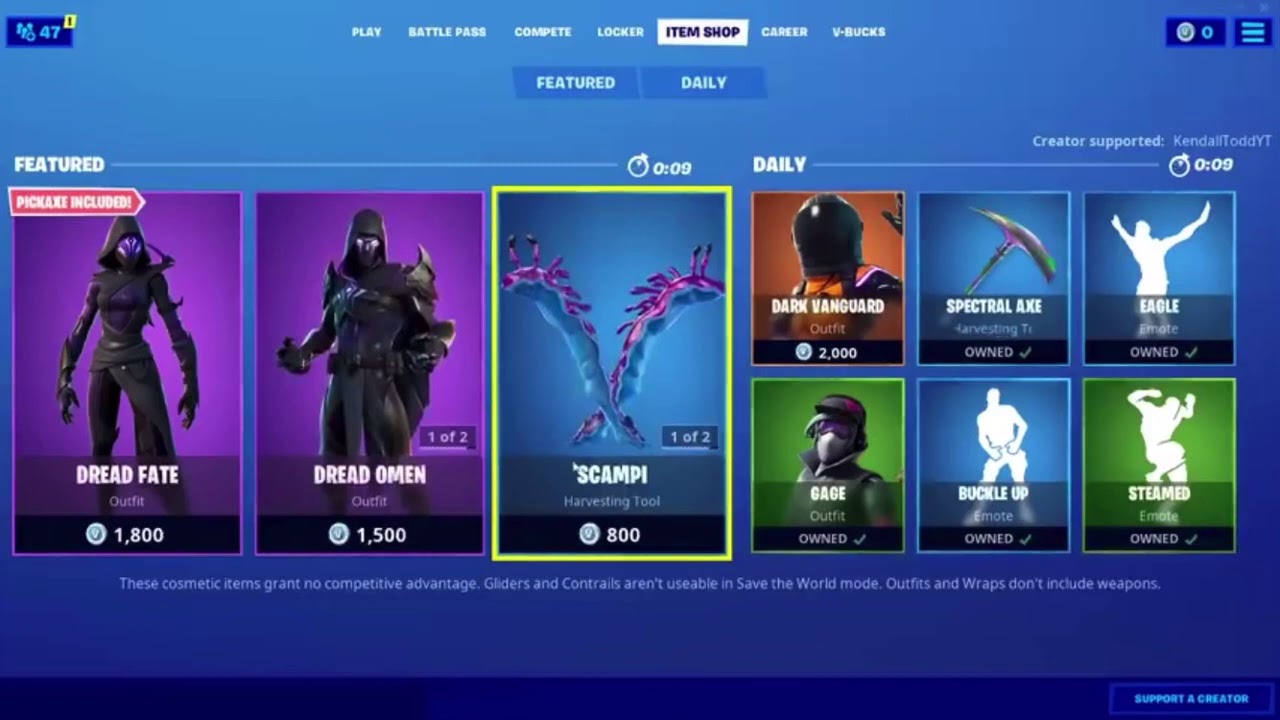 Fortnite Item Shop 4 September 2020 - YouTube