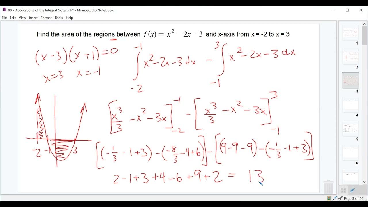 Applications of Integration Lecture 1 - Area Below and Between Curves - YouTube