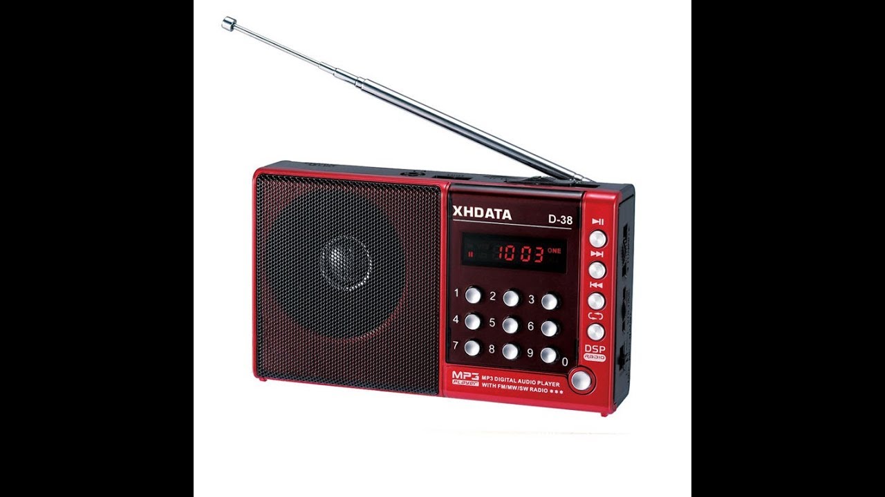 XHDATA D 808 Portable Digital Radio FM stereo - Aliexpress - YouTube