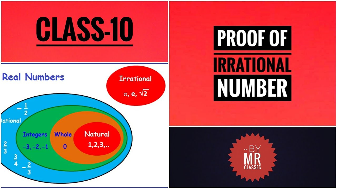 CLASS 10 NCERT CHAPTER 1(proof of irrational number) - YouTube