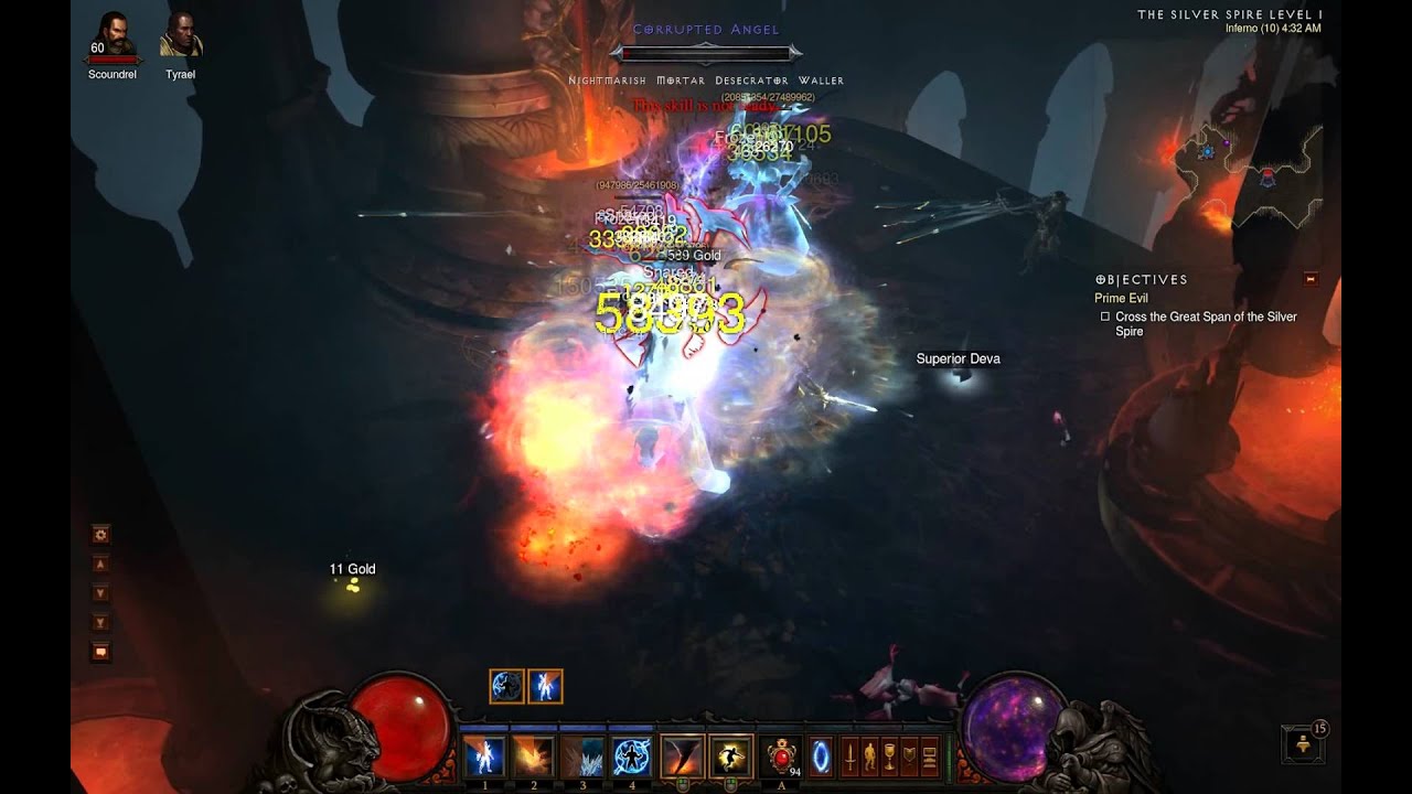 Diablo 3 CM Wizard MP10 Act 4 Elites - YouTube