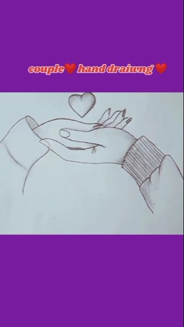 Mere hath me tera hath ho couple Drawing ️ #short #drawing # ...