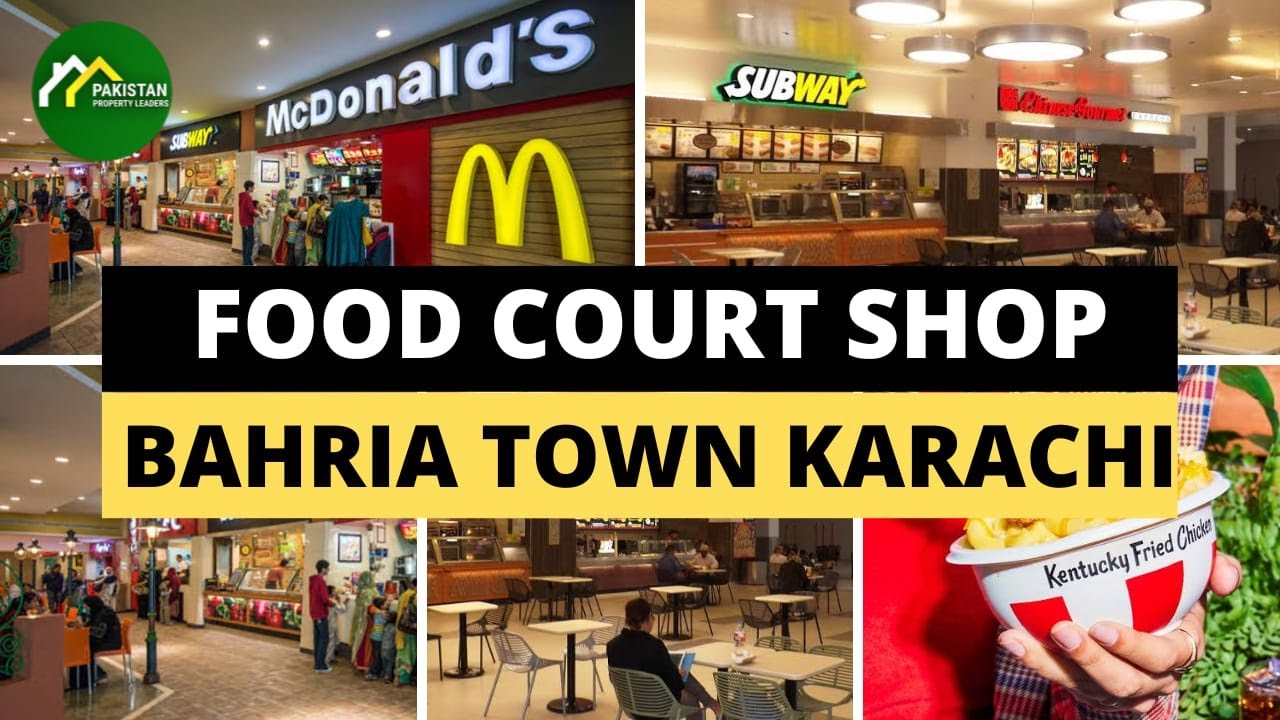 Food Court Shops| Food Court| Bahria Town karachi - YouTube